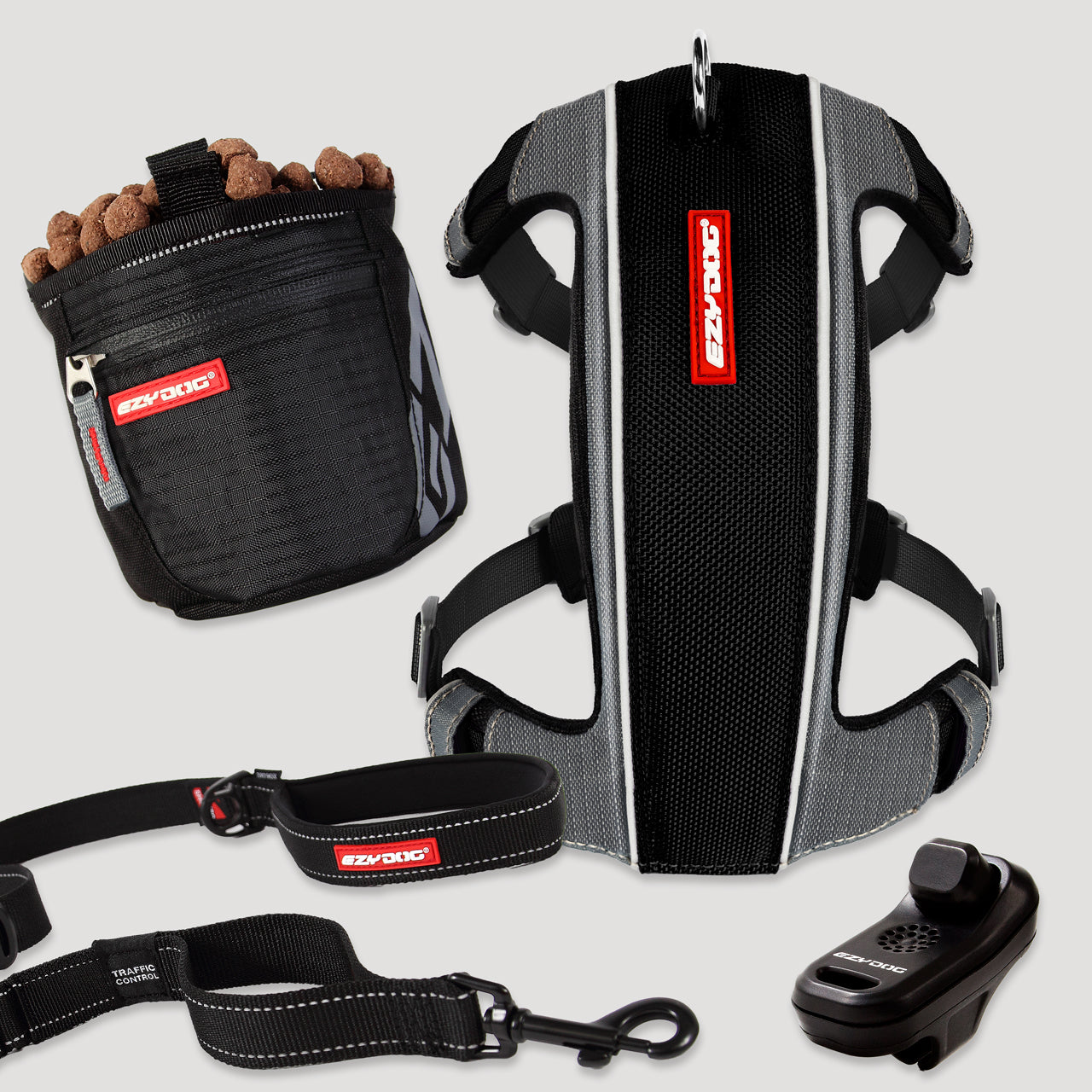 Dog Training Kit – Sit Stay Come | EzyDog X-Link & Zero Shock Leash
